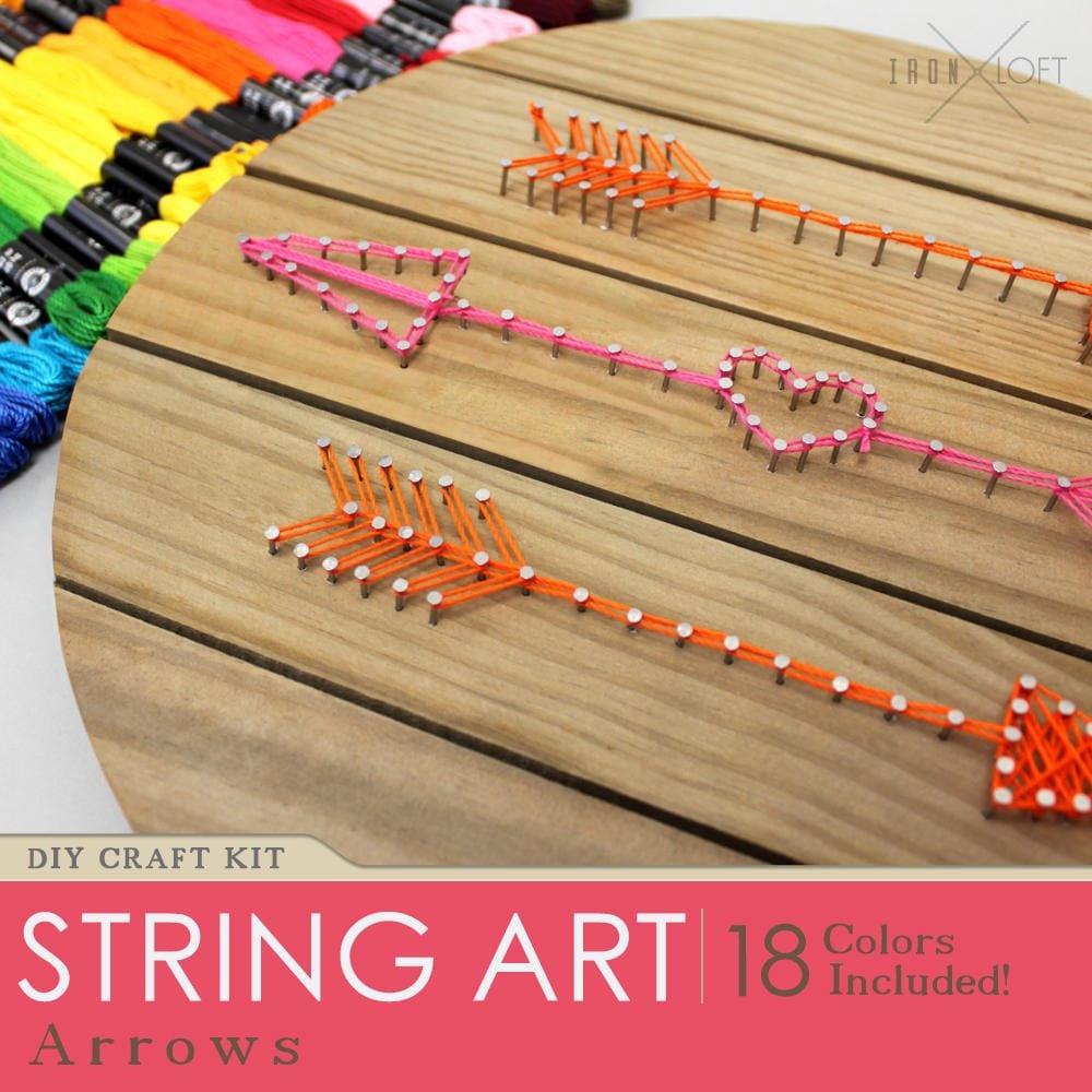 DIY Arrows String Art Wood Pallet Sign Kit - Etsy