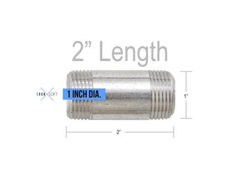 Industrial 8 Pipe Hardware 1 Inch Dia | Etsy