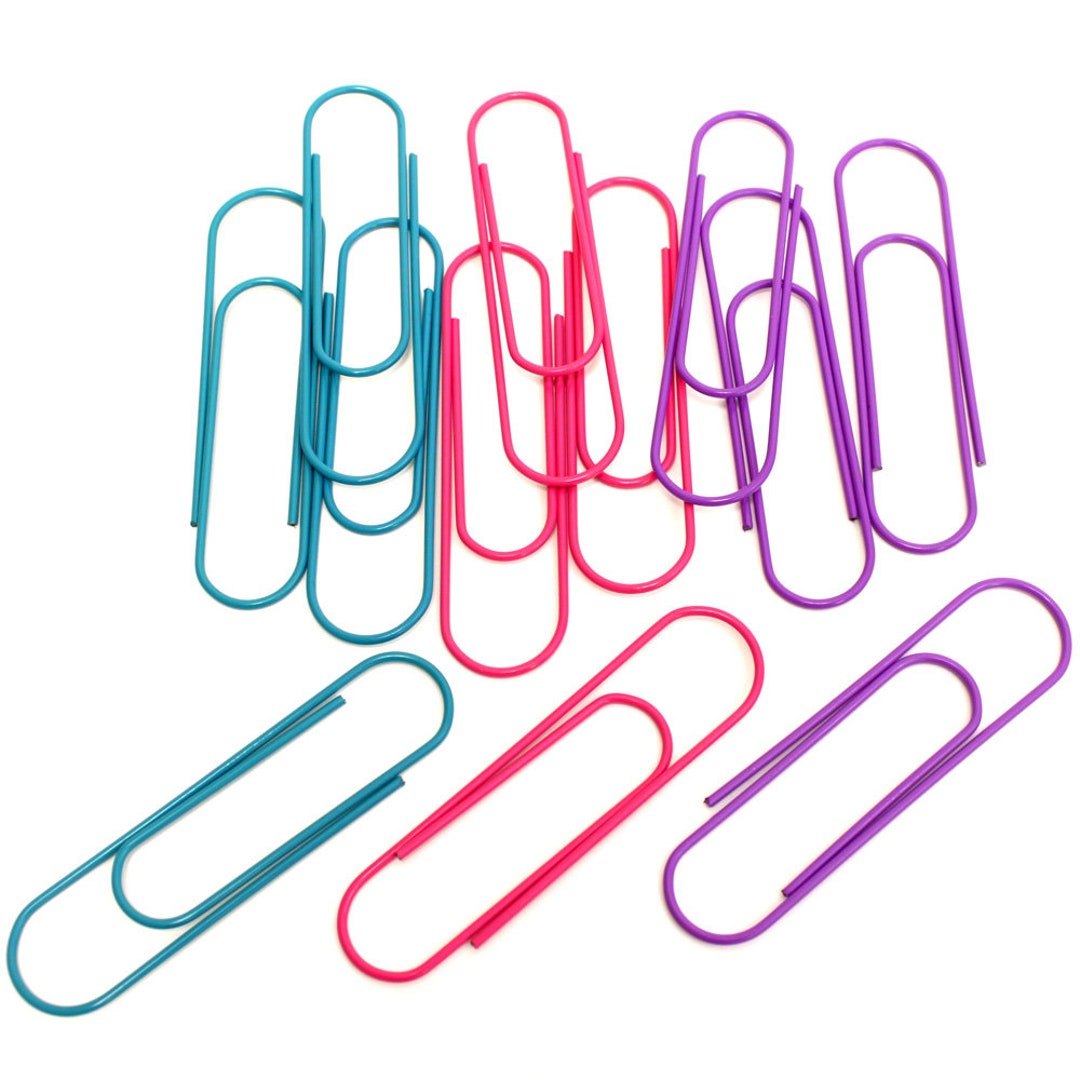 Jumbo Paper Clips 4" - 12 Pack Bright Colors Huge - Etsy