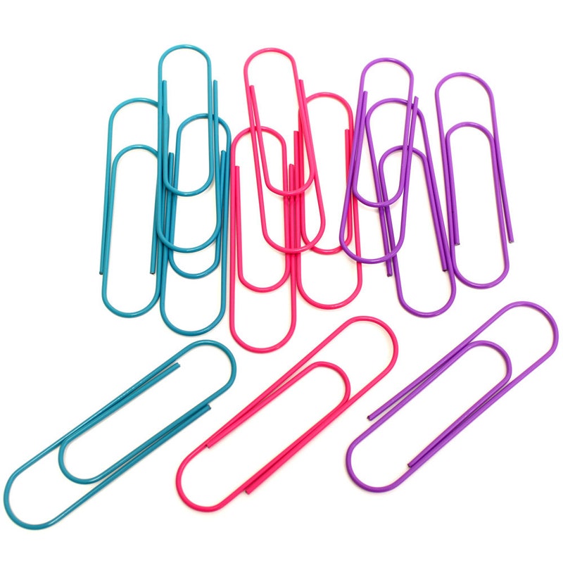 Jumbo Plastic Paper Clip - Etsy
