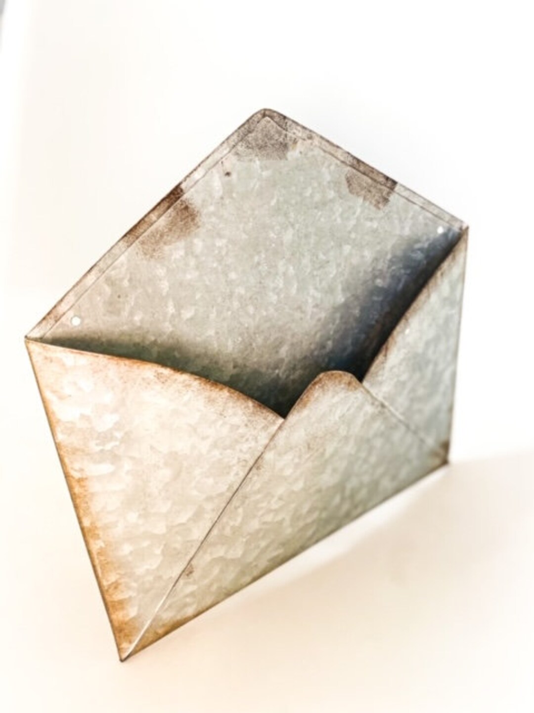 Galvanized Metal Envelope 9"x10" Valentine Mailbox - Etsy