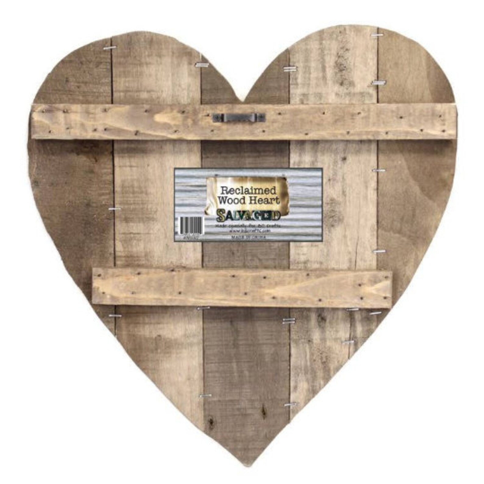 14x14" Reclaimed Wood Heart Shaped Pallet Salvaged, Rough Sawn Timber ...