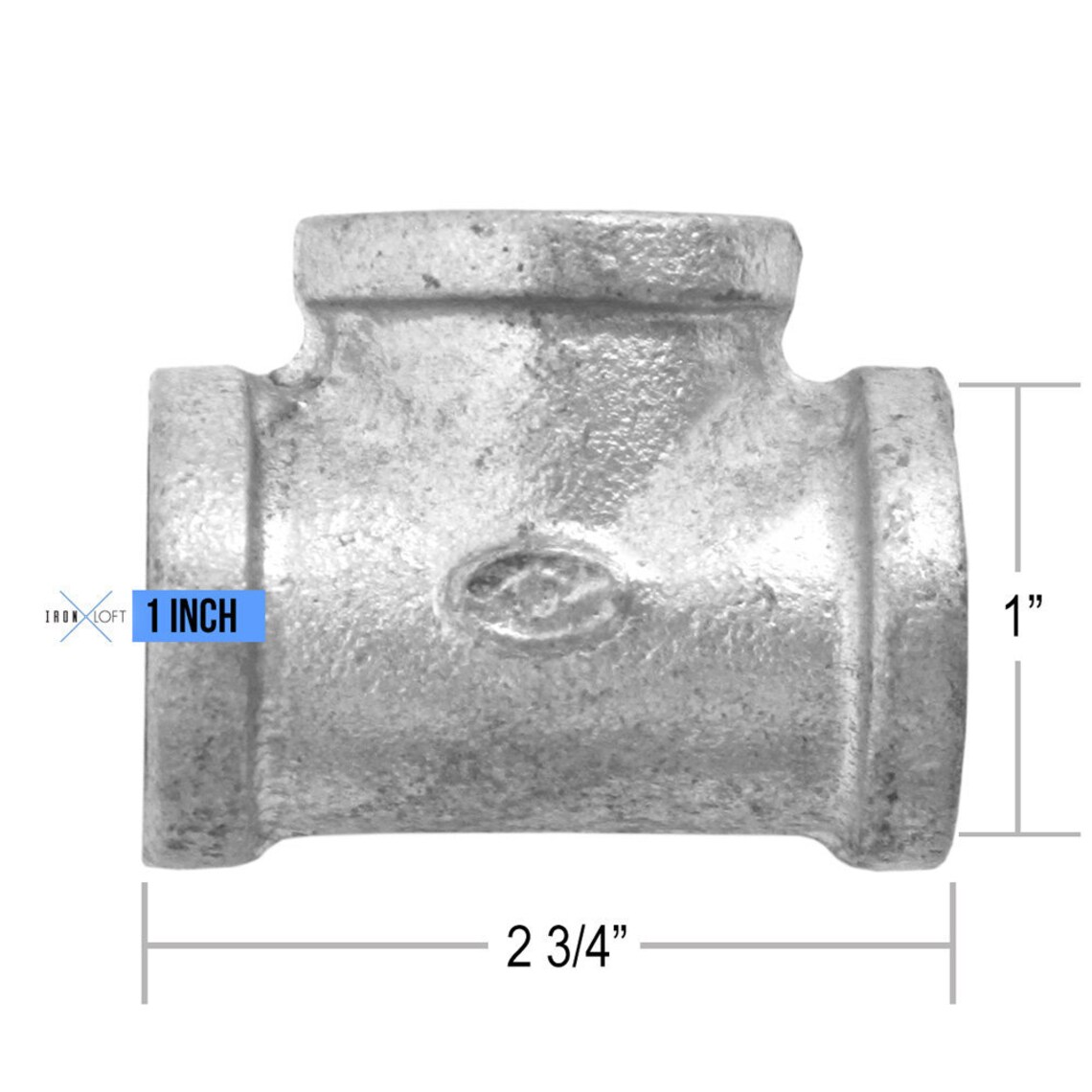 Industrial Pipe Hardware T-fitting 1 Inch Dia - Etsy