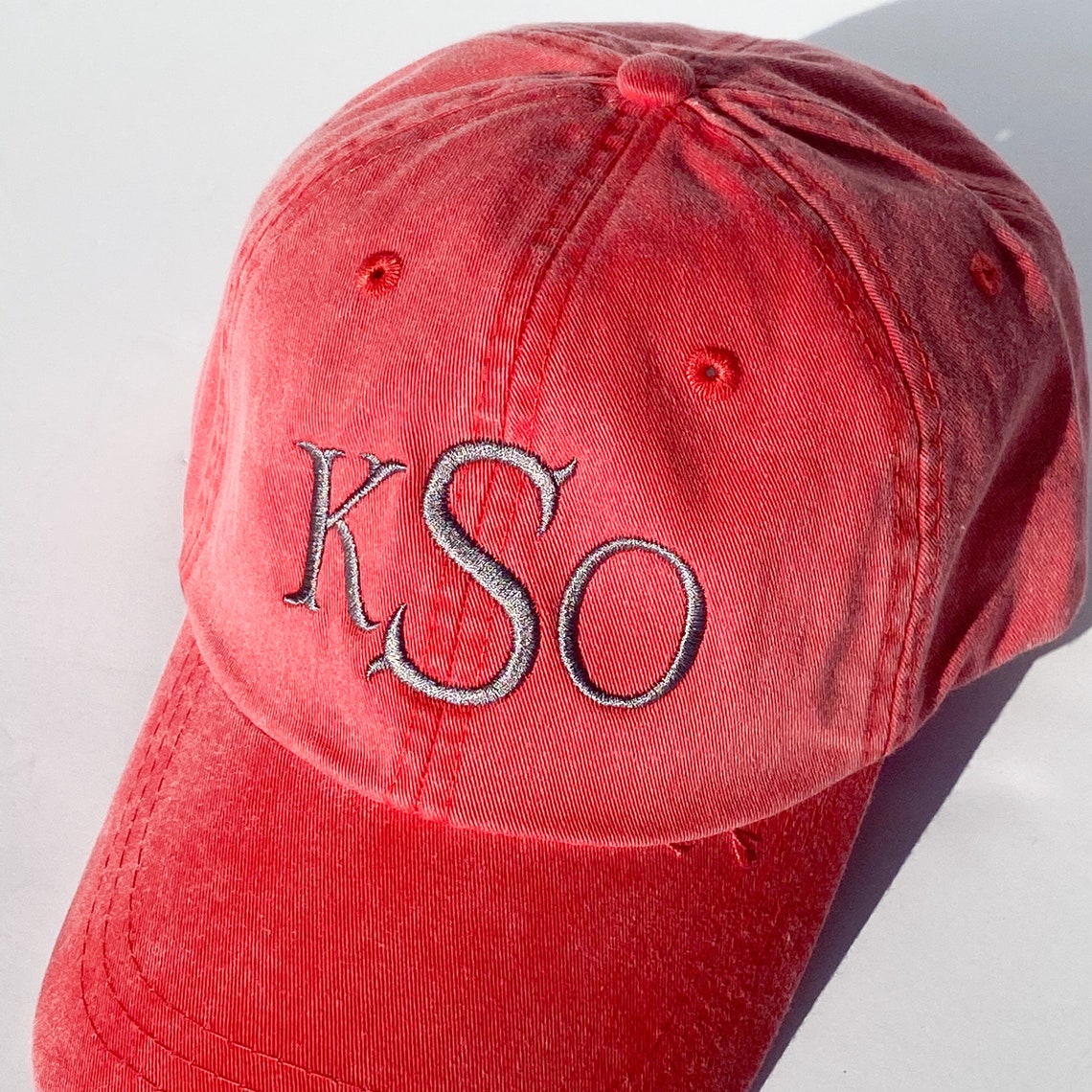 Kids Minimalist Monogram Hat, Personalized Baseball Cap, Monogram Kids ...