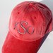 Kids Minimalist Monogram Hat, Personalized Baseball Cap, Monogram Kids ...