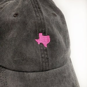 Texas State Hat, Monogrammed Hat, Miniature Texas, State Outline Cap ...