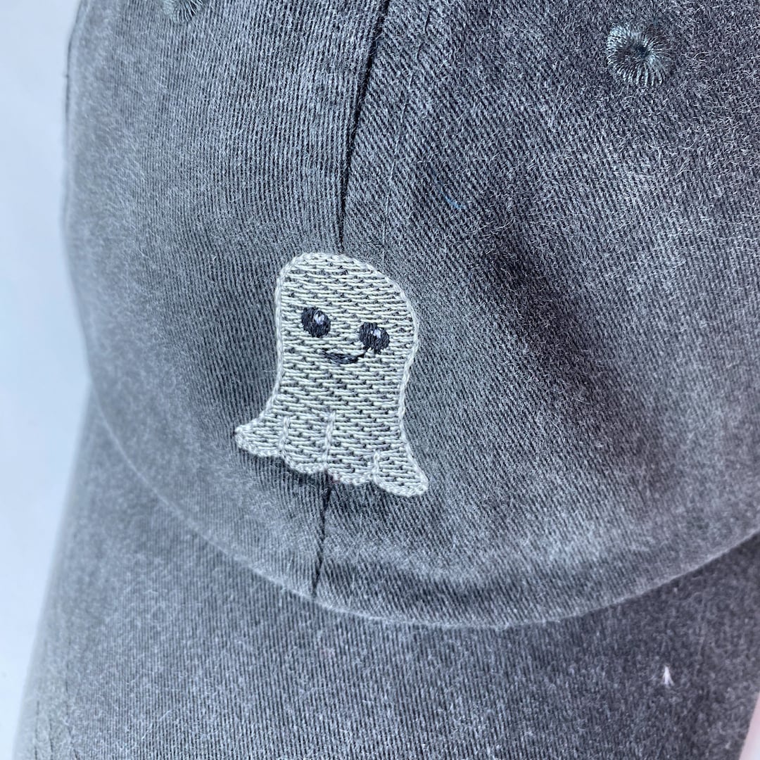 Spooky Season Hat, Ghost Hat, October Cap, Mini Ghost Baseball Cap, Boo ...