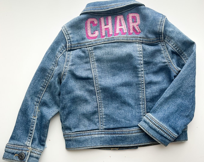 Toddler Custom Denim Jacket, Kid's Personalized Jean Jacket, Children's ...