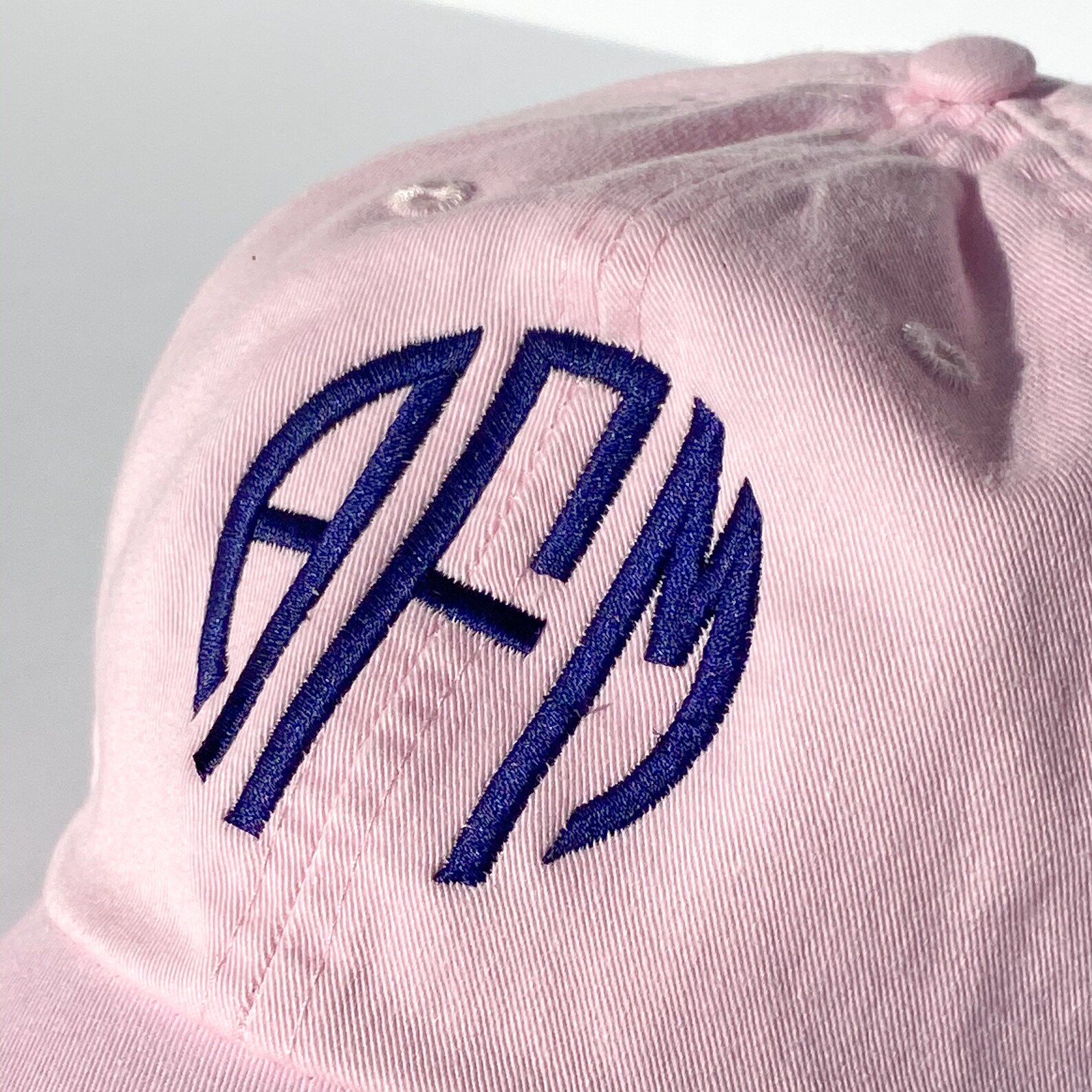 Fishtail Monogram Hat Personalized Baseball Cap Monogram | Etsy