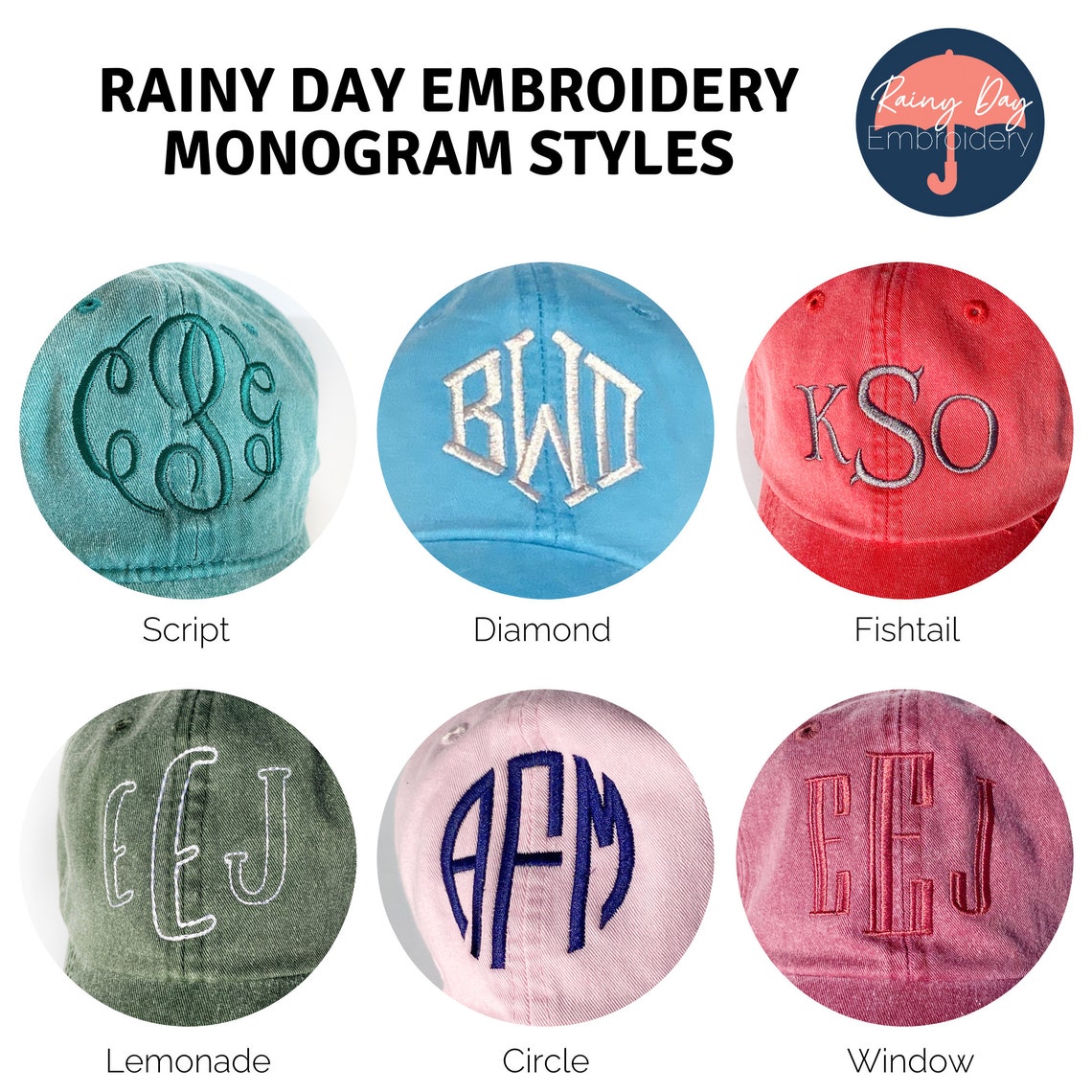 Kids Minimalist Monogram Hat, Personalized Baseball Cap, Monogram Kids ...