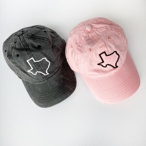 Monogrammed Texas Hat, Texas State Baseball Cap, State Outline Cap ...