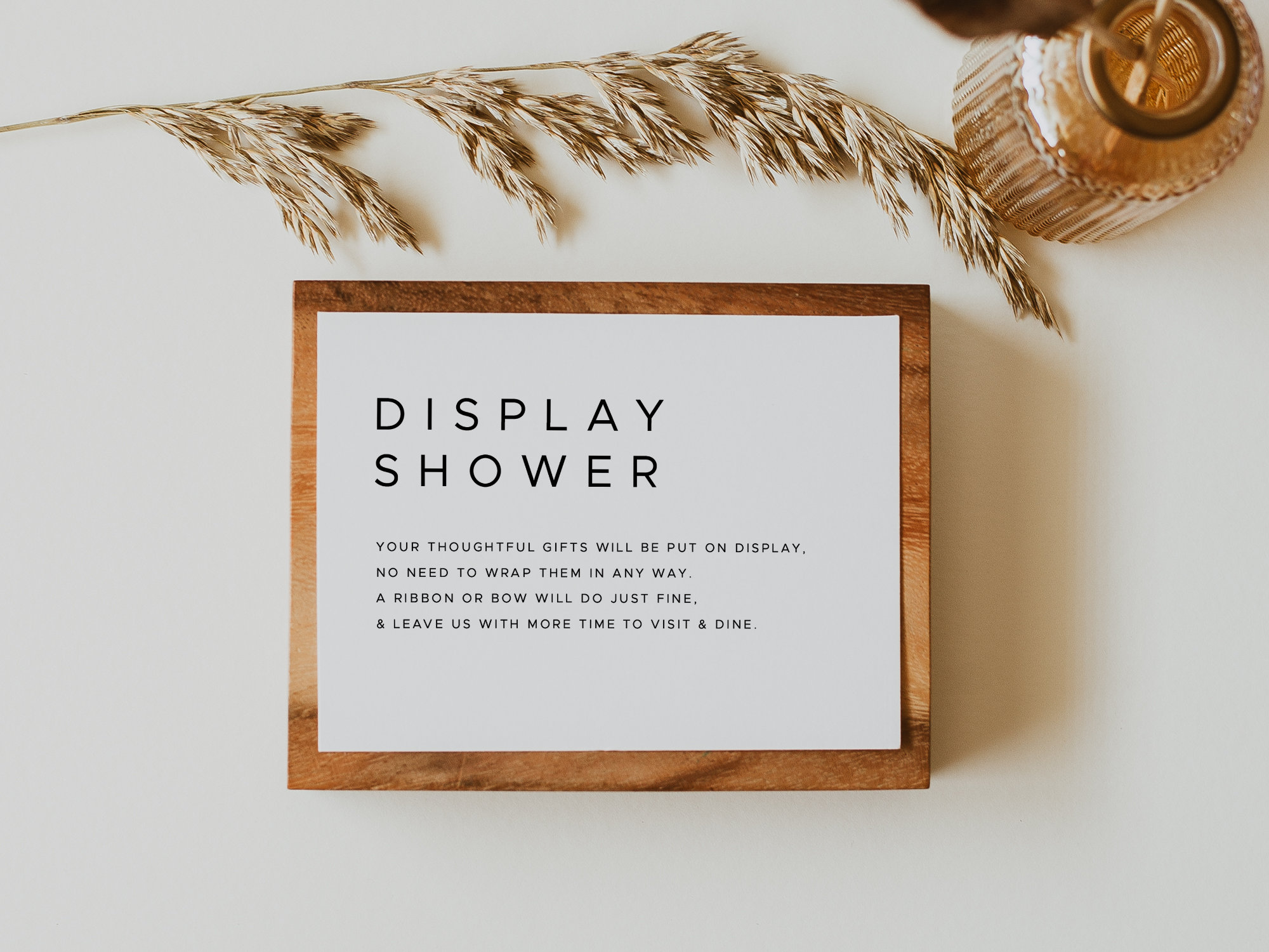 Display Shower Invitations
