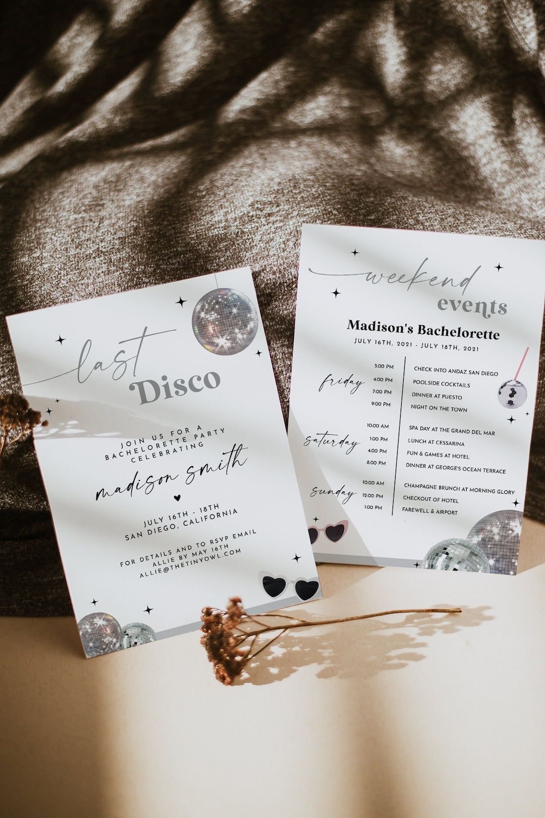 MARCIA | Last Disco Bachelorette Weekend Itinerary | Retro Disco ...