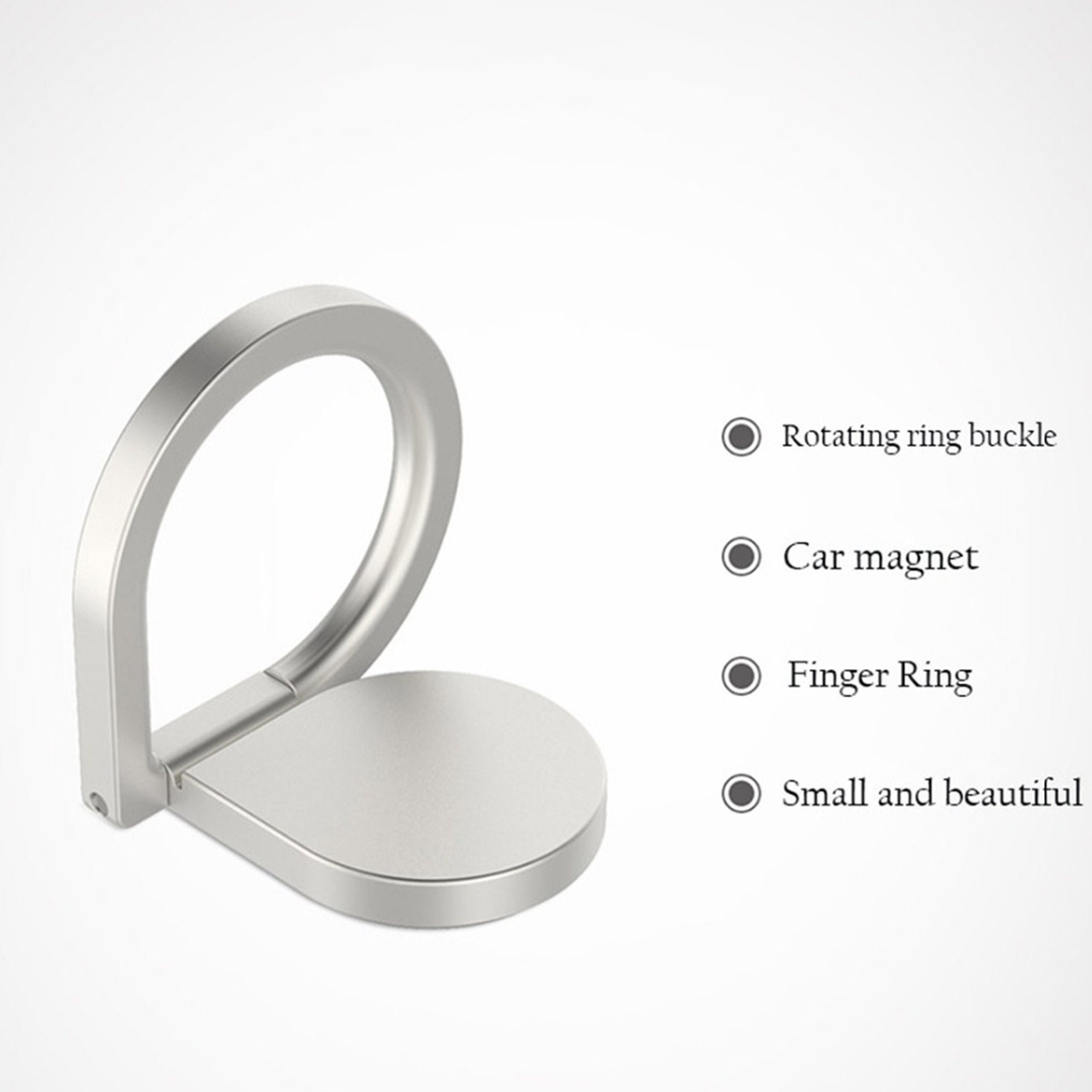 Laser Engraved Customized Finger Ring Stand Holder for iPhone Samsung ...