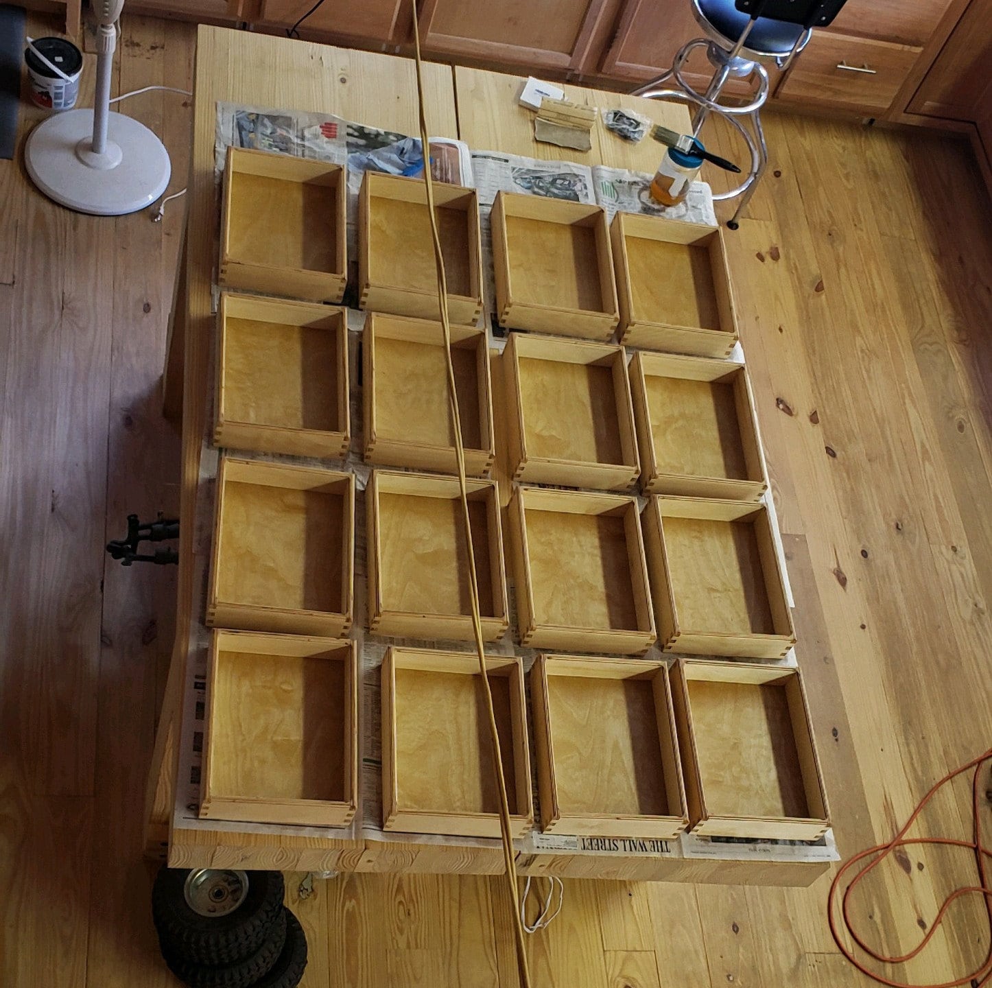 Desktop Wood Letter Tray, Organization Box open Front Holds Desk Items ...