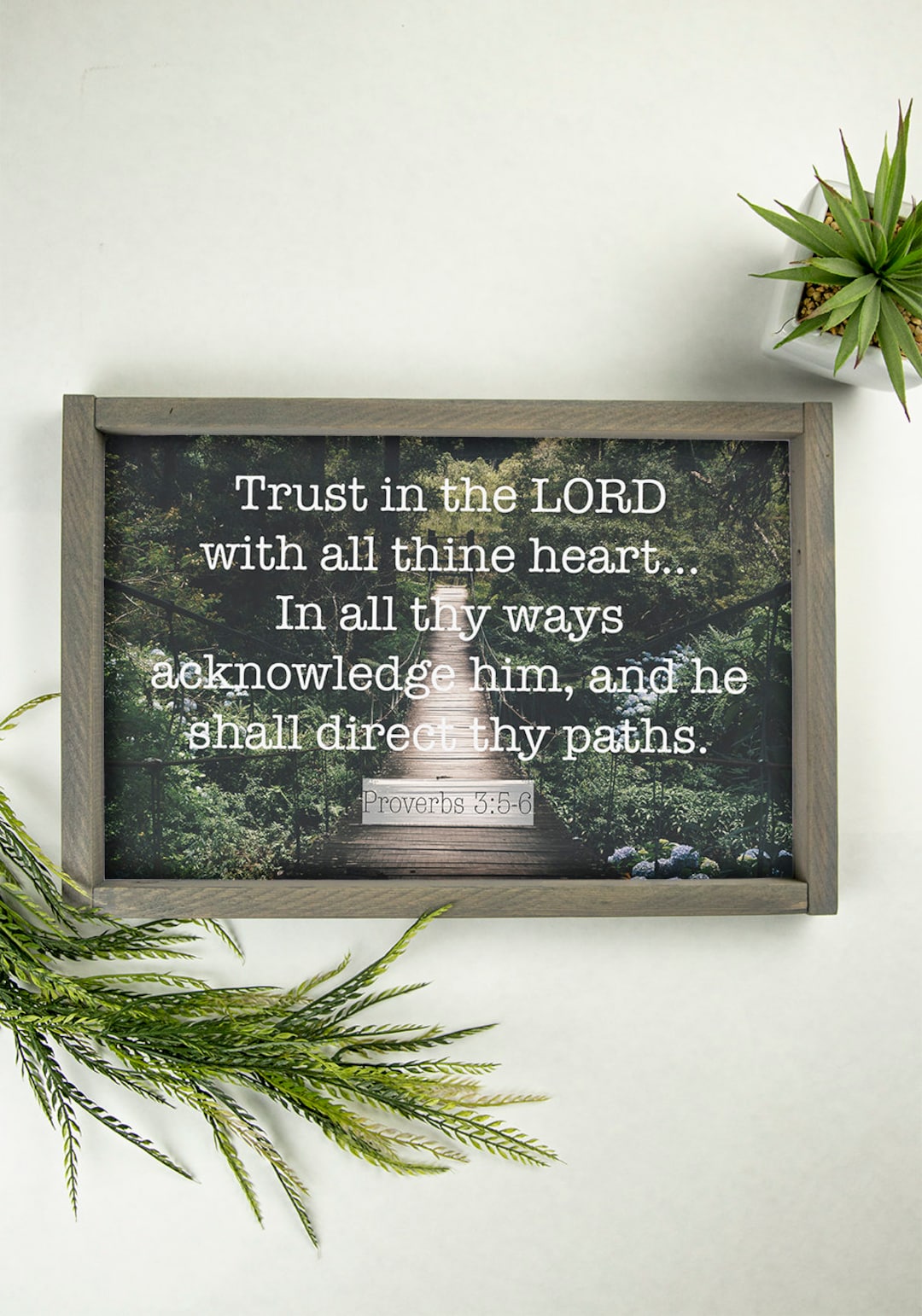 Bible Verse Proverbs 3:5-6 Printable - Digital Download - - Etsy
