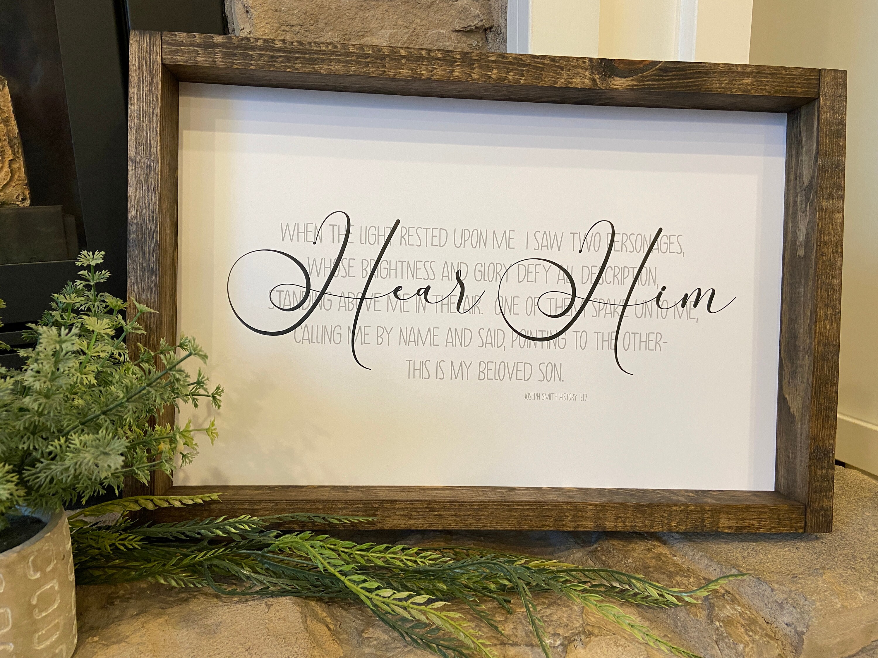 Hear Him, LDS Wall Art, Printable Quote, LDS Printable, LDS Quotes ...