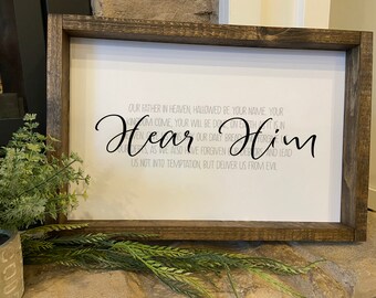 Hear Him, LDS Wall Art, Printable Quote, LDS Printable, LDS Quotes ...