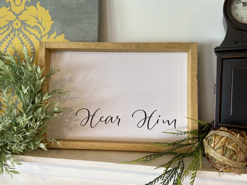 Hear Him, LDS Wall Art, Printable Quote, LDS Printable, LDS Quotes ...