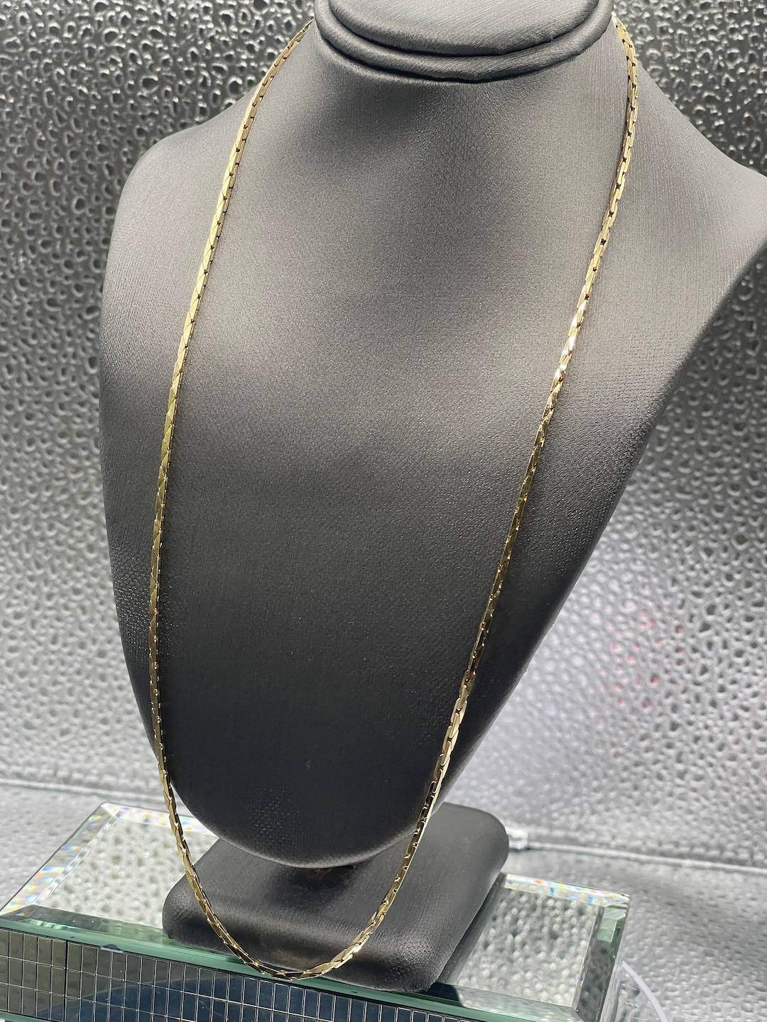 Ladies/gents 14 Karat Yellow Gold Cobra Link Chain | Unisex Necklace ...