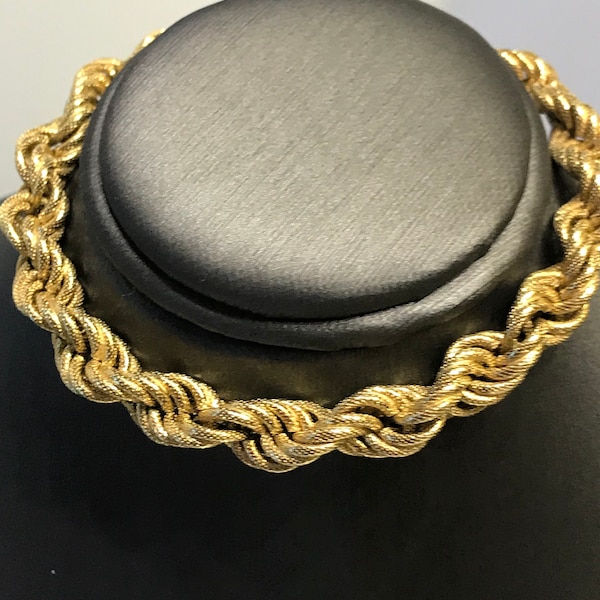 14k Gold Rope Bracelet - Etsy