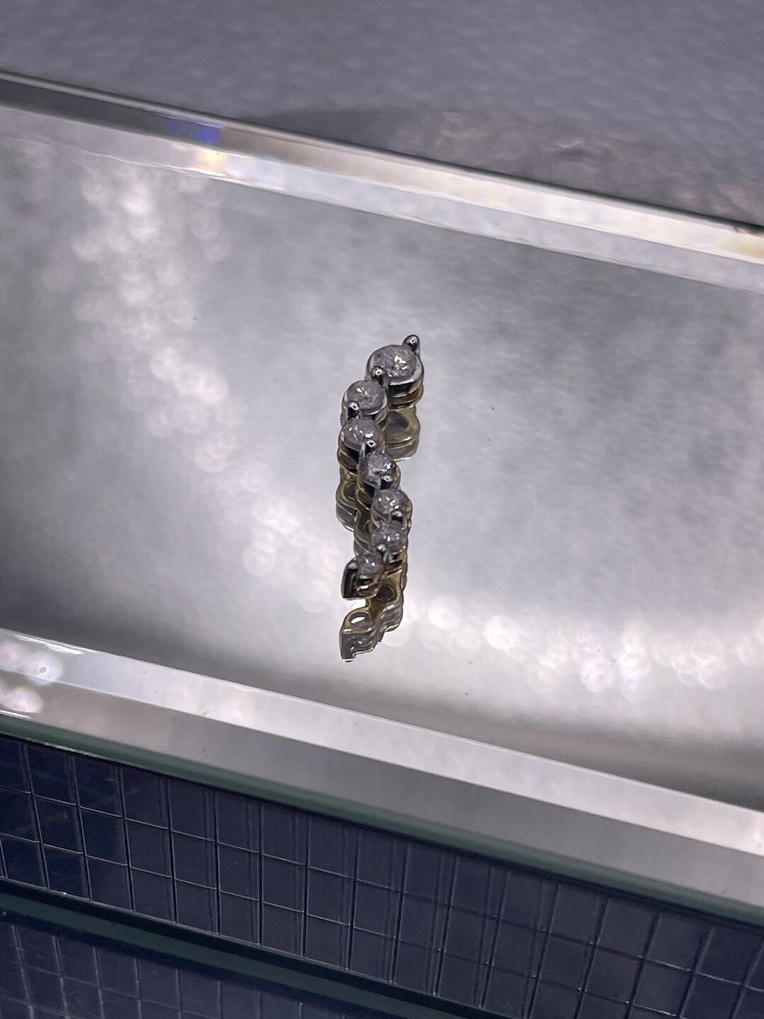 Ladies 10 Karat Yellow Gold Graduated Diamond Journey Pendant | Women's ...