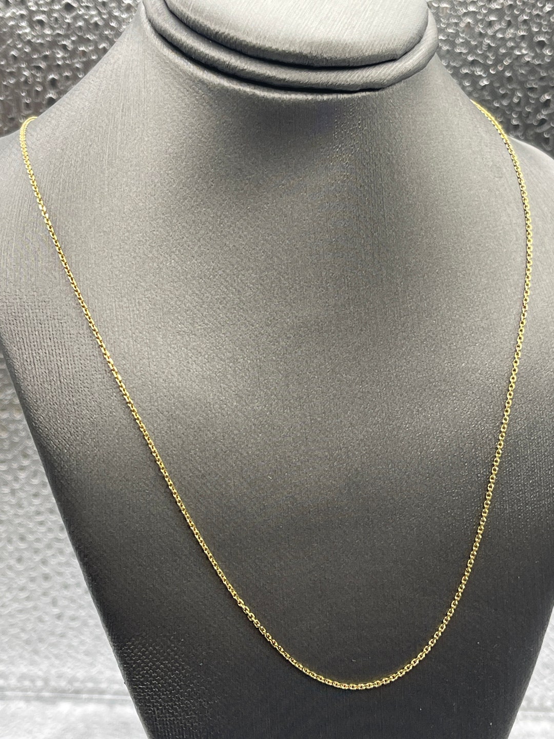Ladies 14 Karat Solid Yellow Gold Open Rolo Link Chain | Women's Gold ...