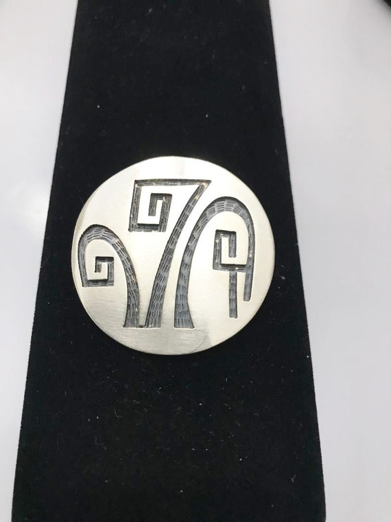 Sterling Silver Aztec or Mayan Goddess Pendant Vintag… - Gem