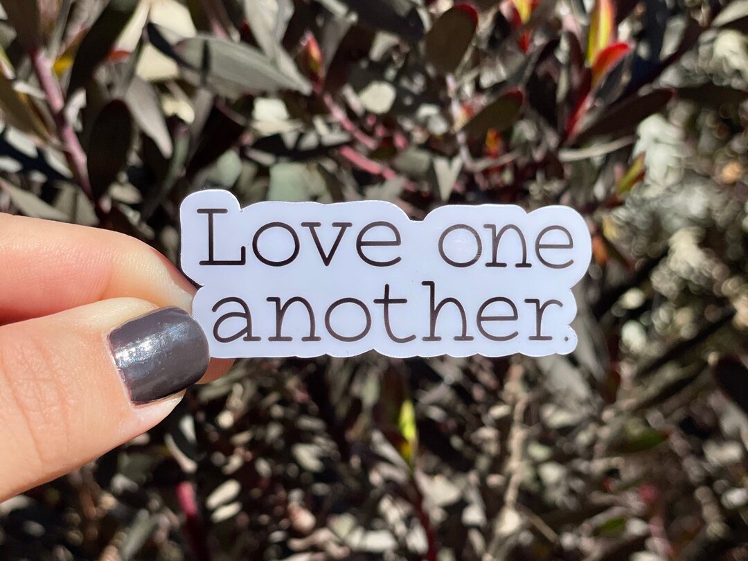 Love One Another Sticker Water Bottle Sticker Laptop Decal - Etsy España