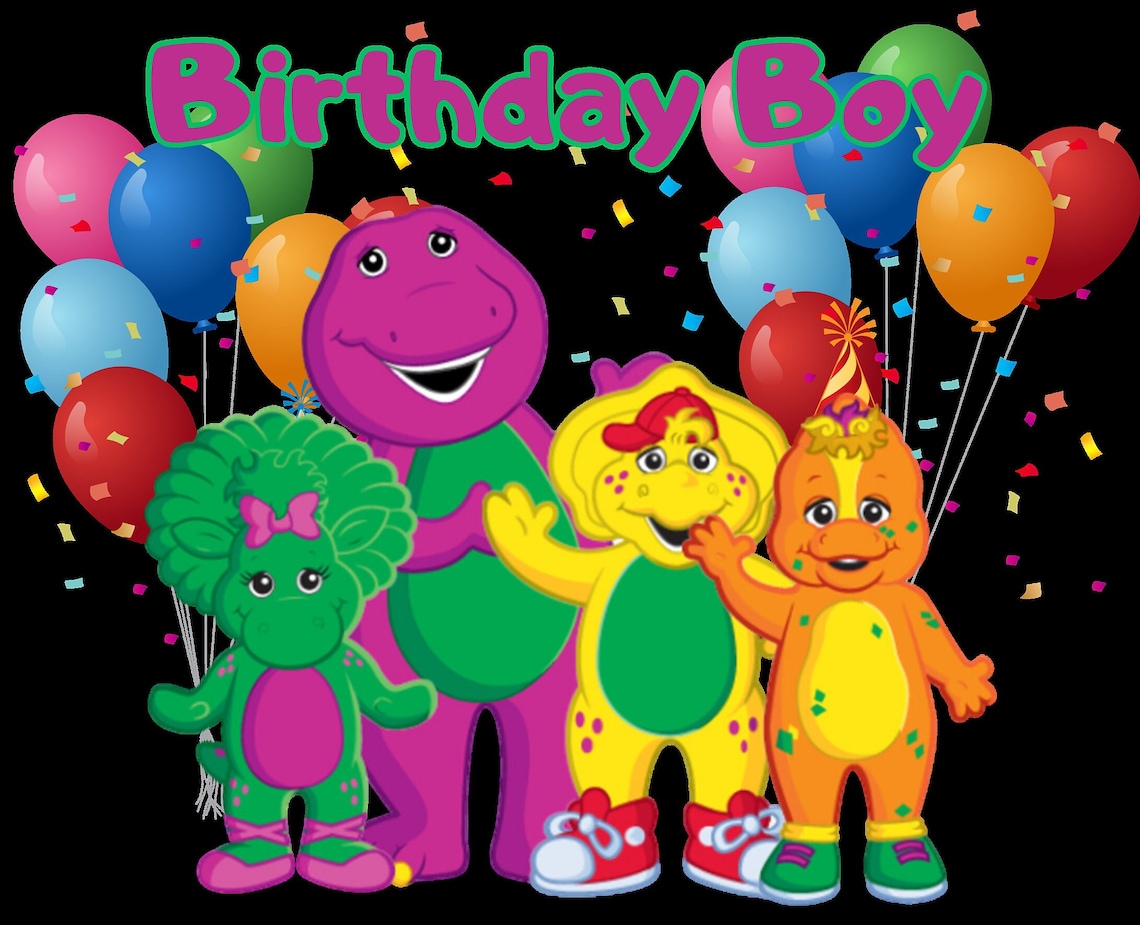 Barney Birthday PNG, Barney Birthday Boy, Barney Birthday Girl PNG ...
