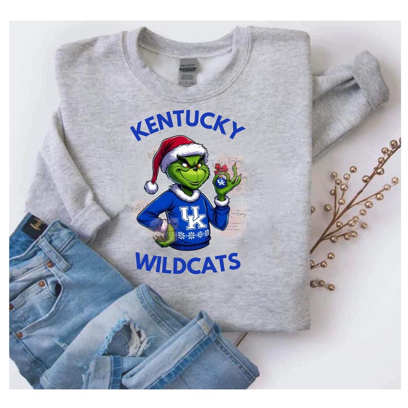 University of Kentucky Wildcats Christmas Santa PNG - Etsy