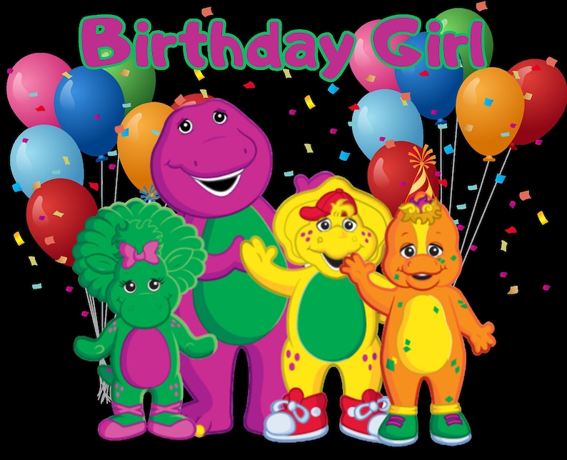Barney Birthday PNG, Barney Birthday Boy, Barney Birthday Girl PNG ...
