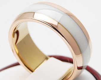 Ceramic Wedding Band - Etsy