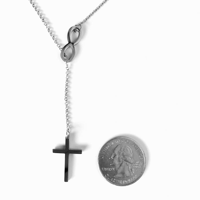 Infinity Cross Necklace Stainless Steel Beautiful Fashion - Etsy