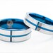 Tungsten Ring Blue Cross Wedding Band Men Women Religious Set - Etsy