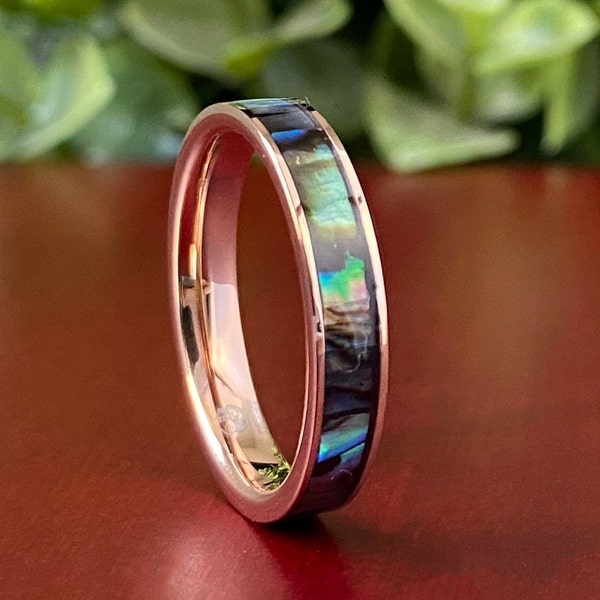 Abalone Wedding Ring - Etsy