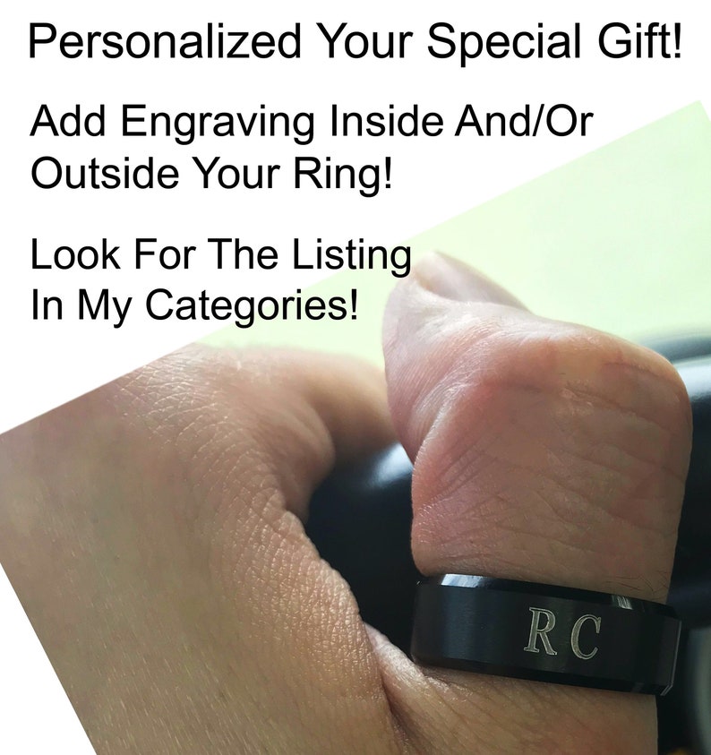 Tungsten Ring Blue Cross Wedding Band Men Women Religious Set - Etsy