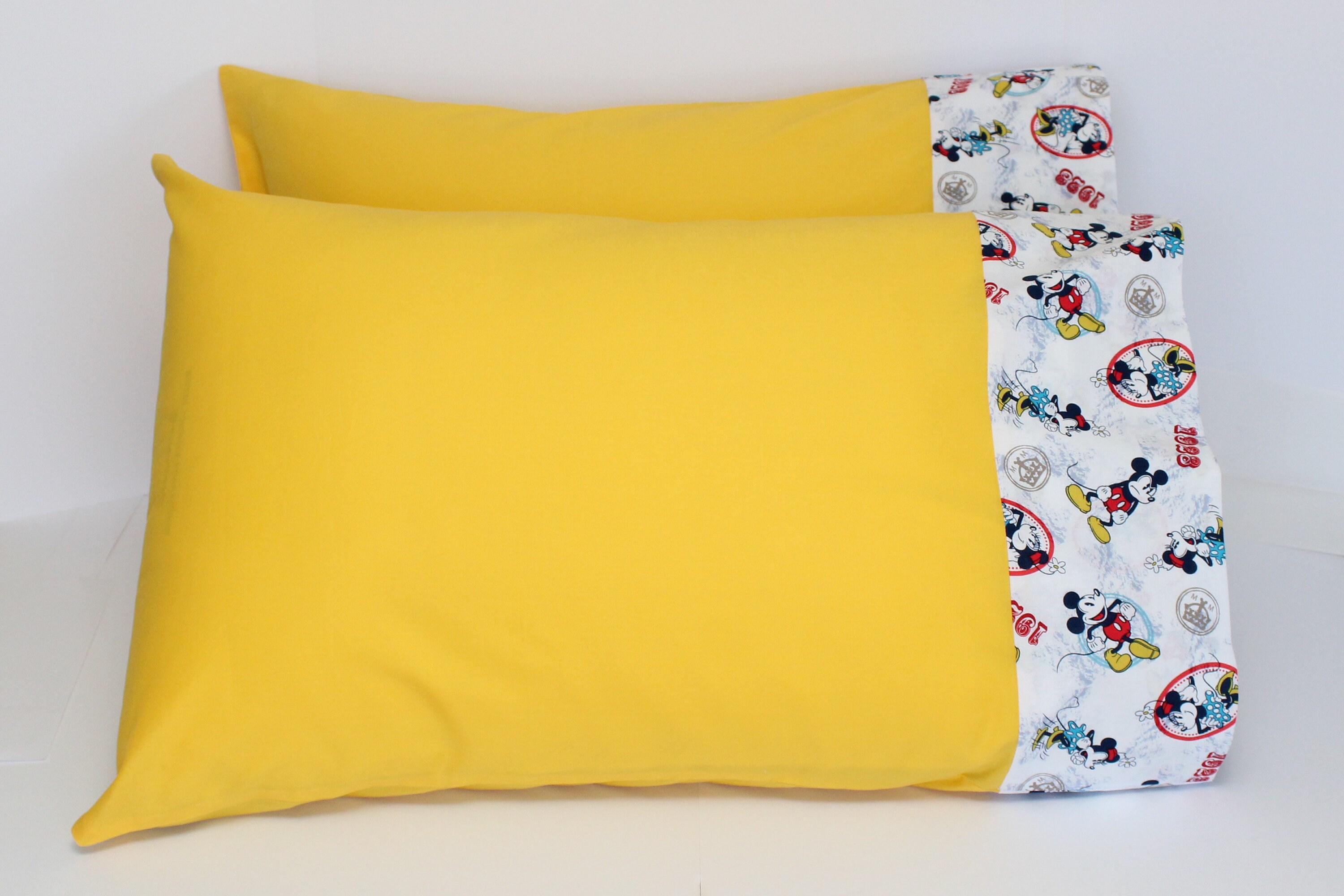 Mickey and Minnie Mouse Yellow Pillowcases Standard Size - Etsy
