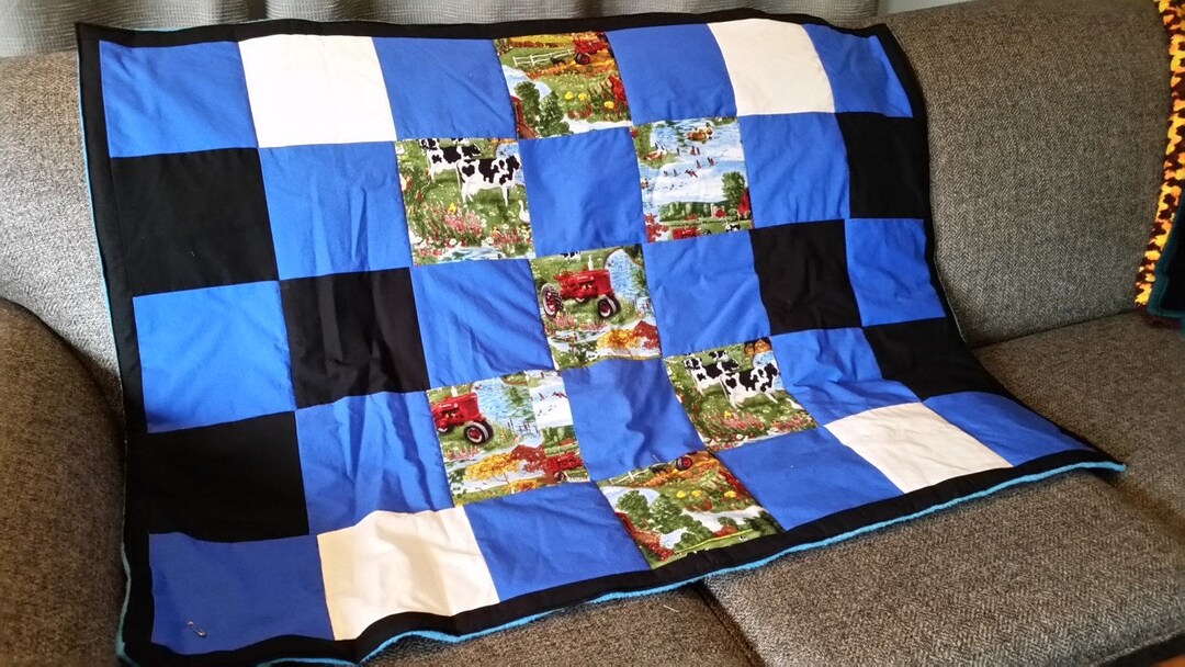 Farmall Blanket |tractor Blanket | Farm Blanket | Crib Baby Blanket ...