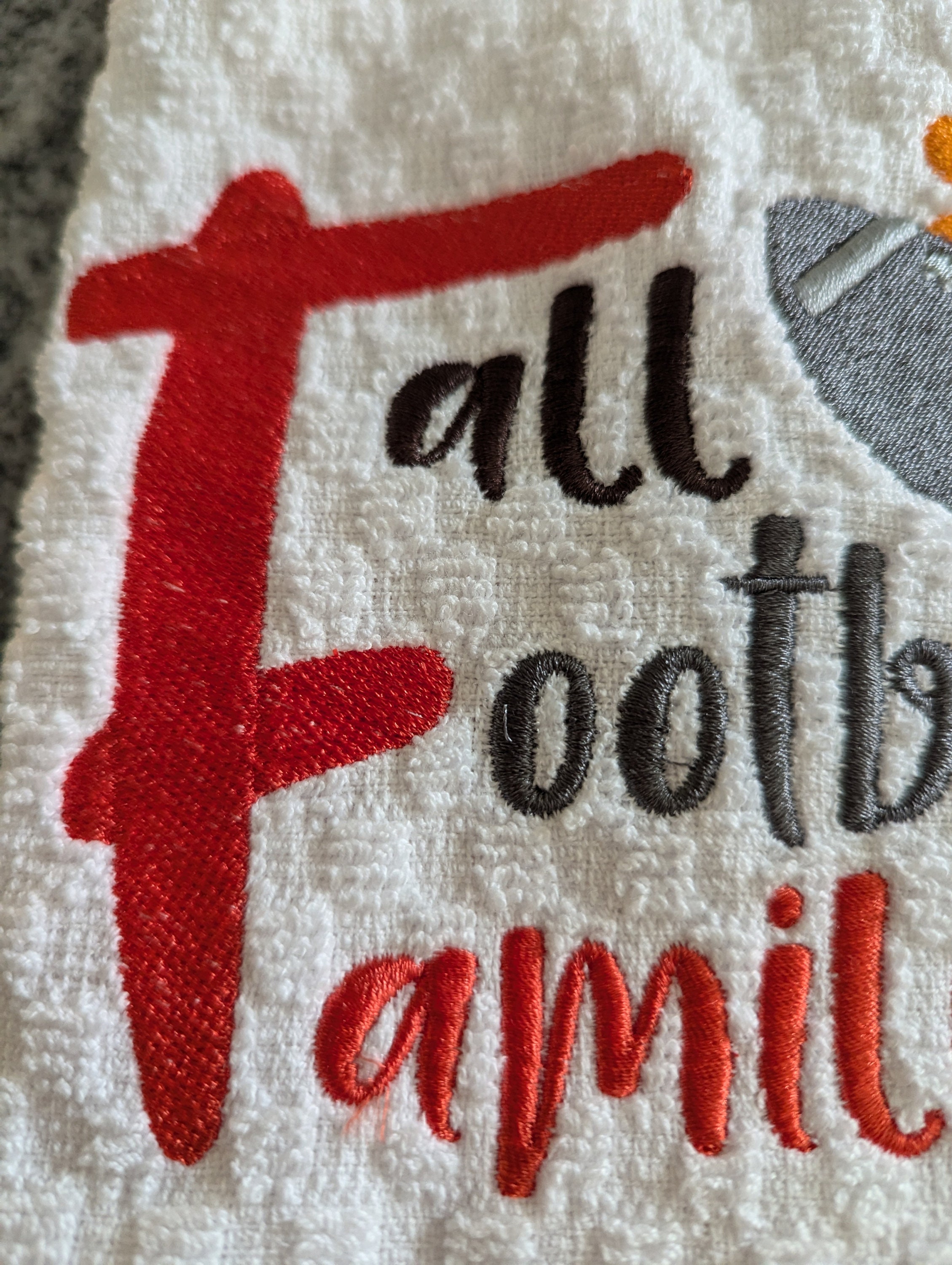 Fall, Football, Family | Kitchen Hand Towel | Sports Towel - Etsy