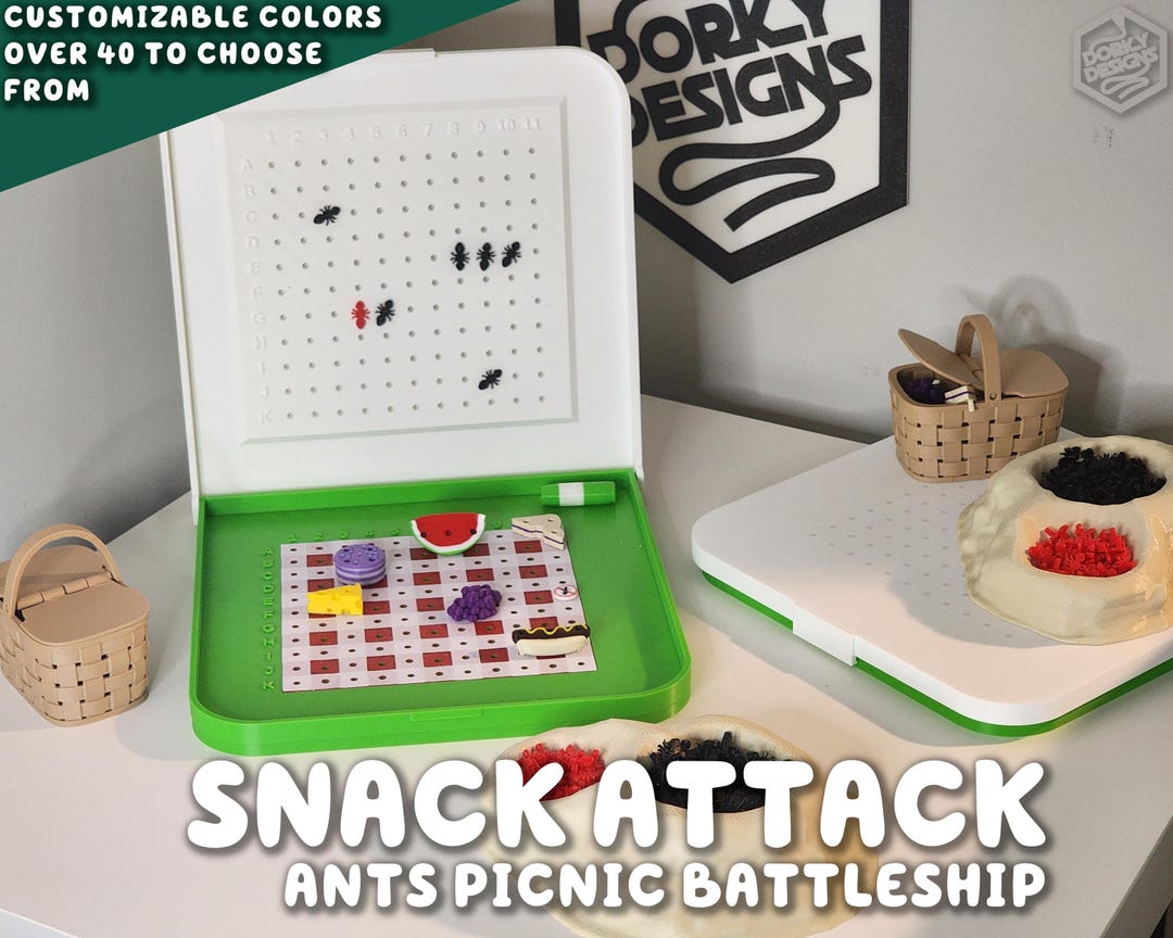 Snack Attack Ants Picnic Panic Board Game 3d Printed Strategy Games ...