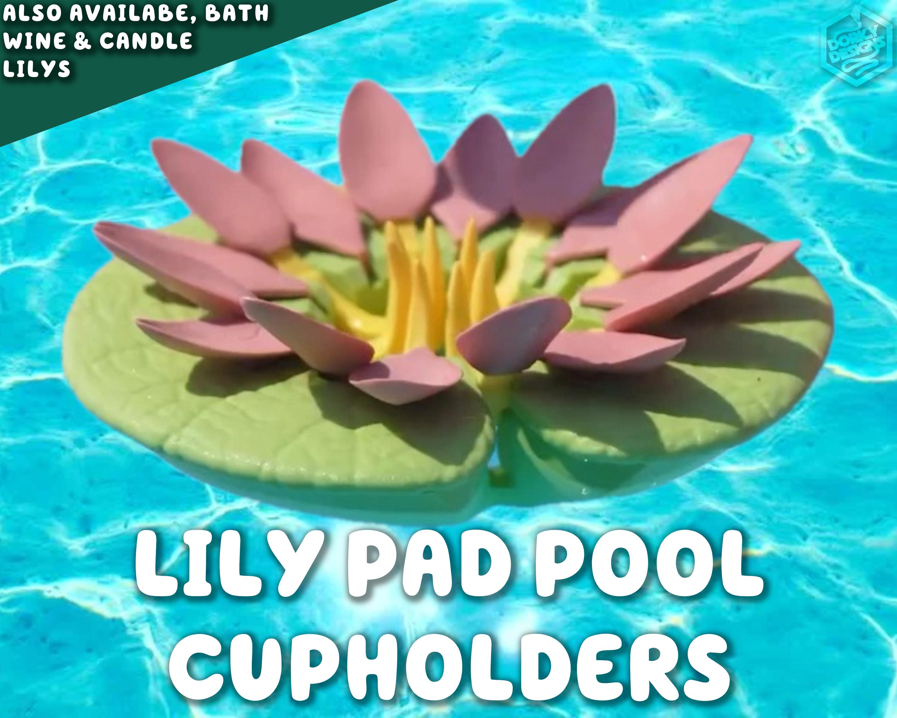 Lily Pad Cupholder With Self-adjusting Petals | Fake Pool Float House ...