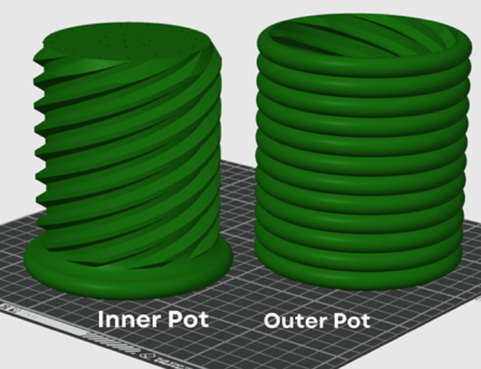 3D Printed Pathos House Plant With Spinny Pot | Houseplant Expandable ...