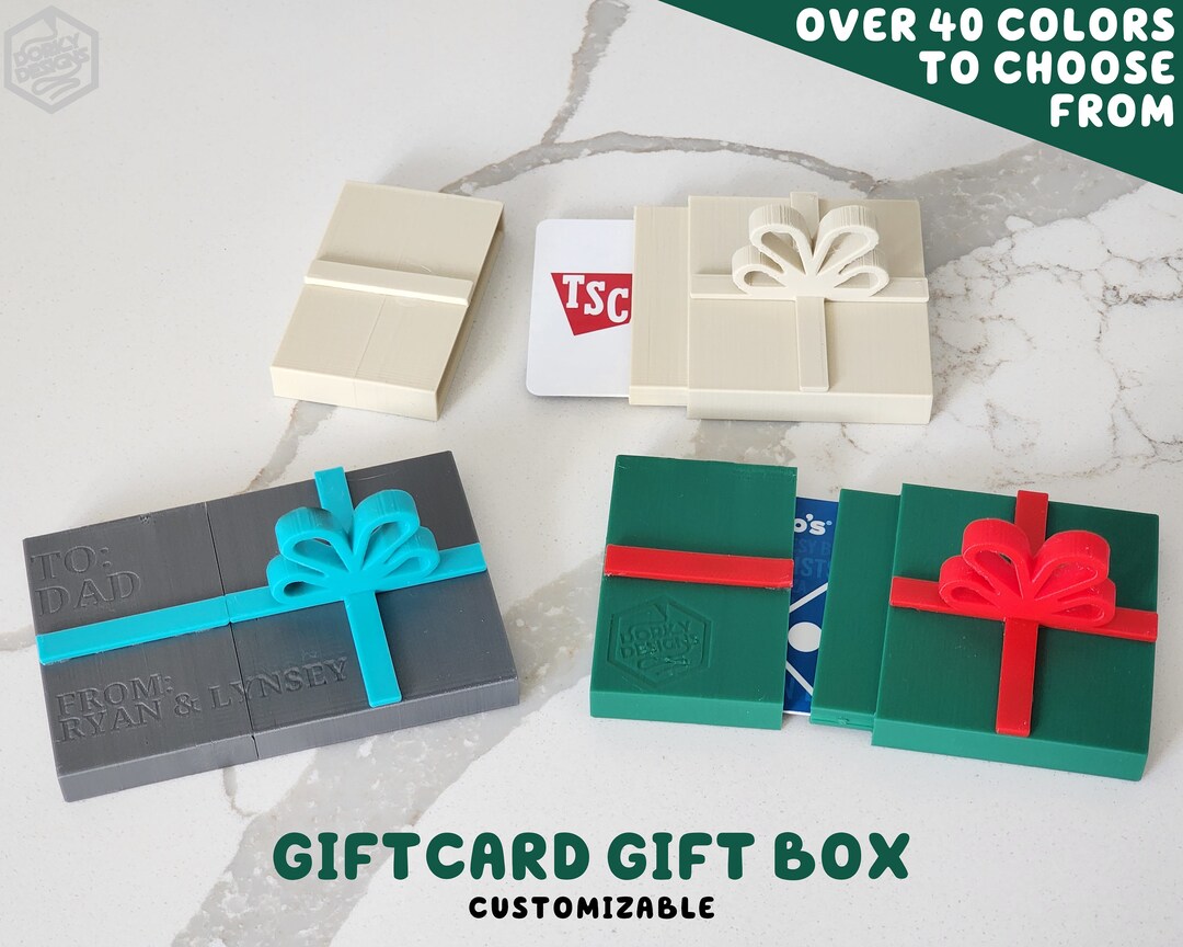 Gift Card Gift Box | Customizable Ultimate Gifting Favor Holder Carrier ...