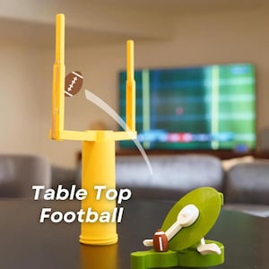 Desktop Football | With Fully Collapsing Field Goal Post 3d Printed ...