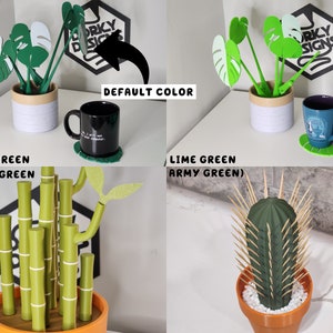 3D Printed Pathos House Plant With Spinny Pot | Houseplant Expandable ...