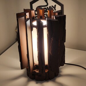 Log Lamp | Mechanical Dimming Lantern Desk Table Reading Night Light ...