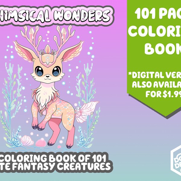 Whimsical Wonders Coloring Book - Etsy