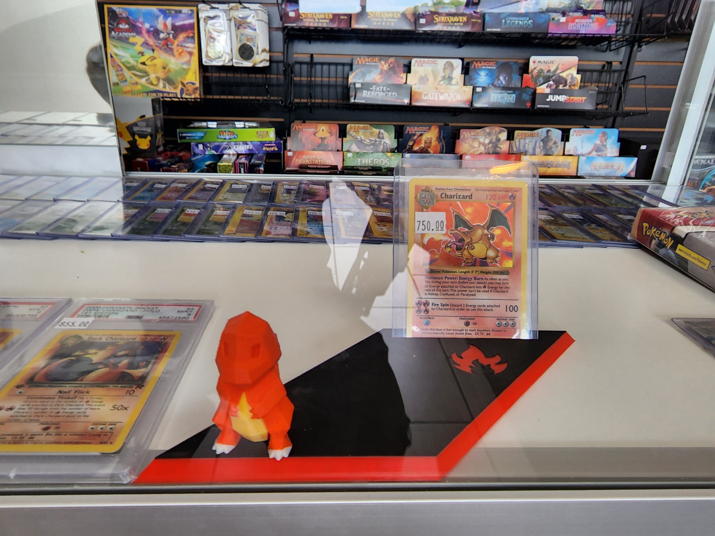 Pokemon Card Display Stand Toploader PSA Cgc Low-poly Pokemon - Etsy