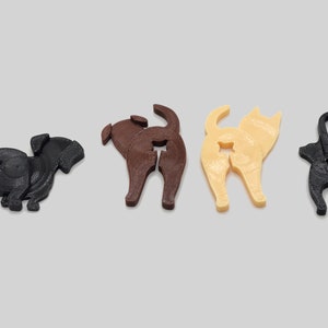 4 PACK - Funny Dog Cat Bread Bag Clips | Pet Butt Humor New Better ...